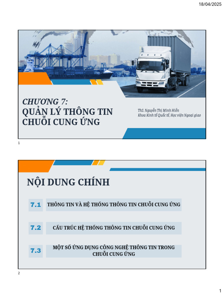 Nguyên lý cơ bản của logistics | PDF