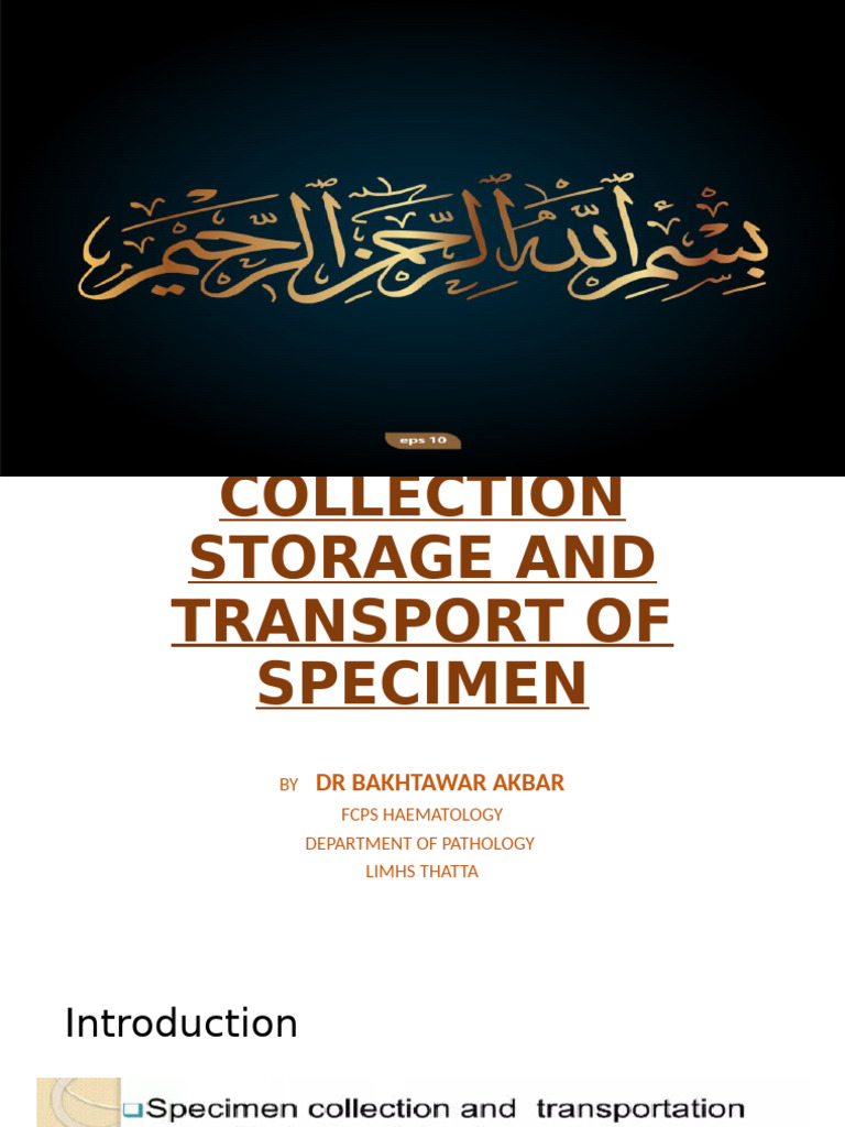 Collection of Specimen | PDF