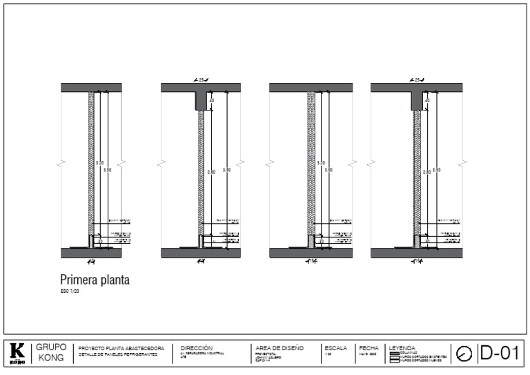 Detalle de Panel 1er Nivel Planta Abastecedora-D-01 | PDF