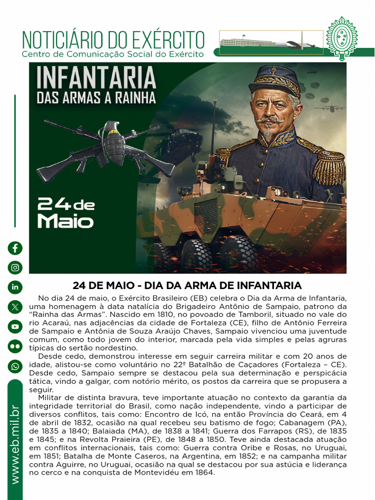 Dia Da Infantaria 2025 | PDF | Militar | Ciência militar
