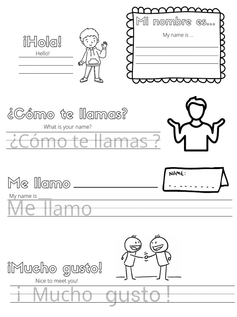 Presentación y saludos en español | PDF