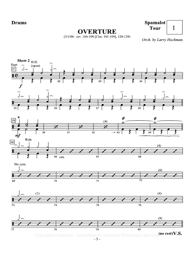 Drums - Overture | PDF