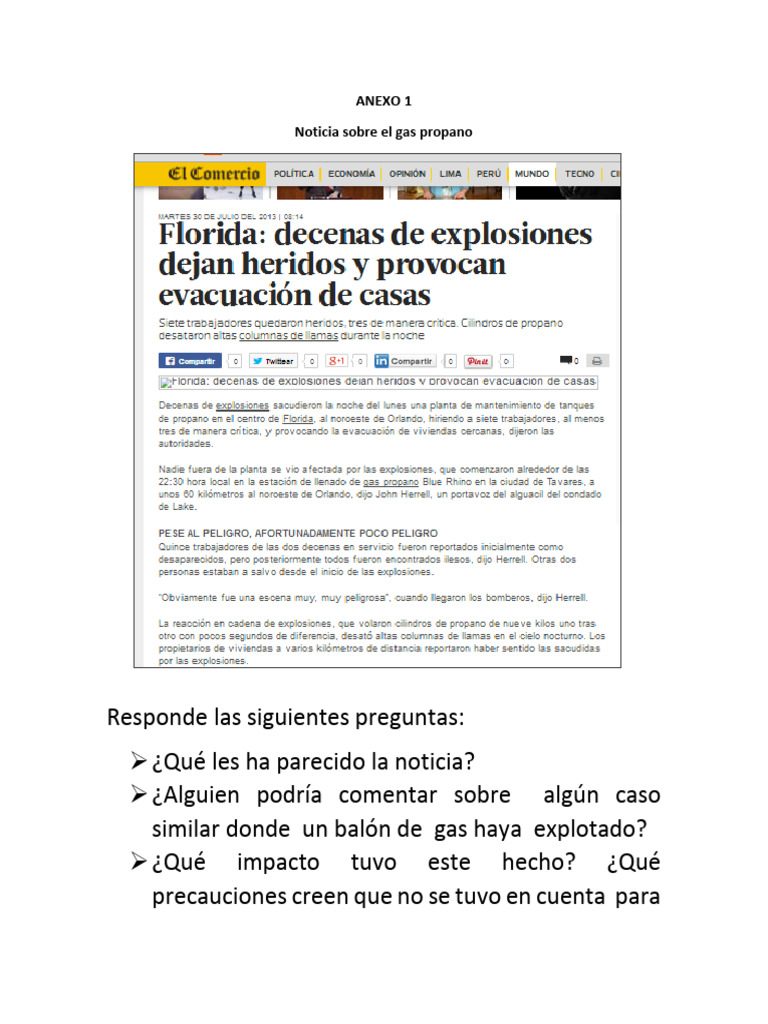 Noticia Gas Propano | PDF