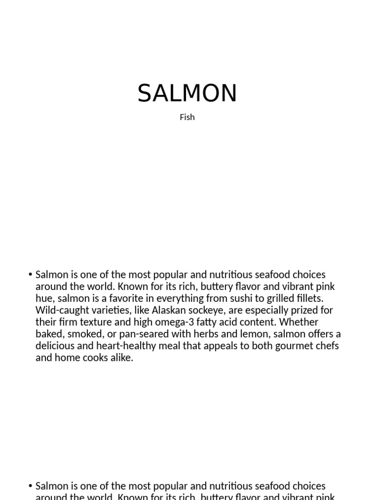 Salmon | PDF