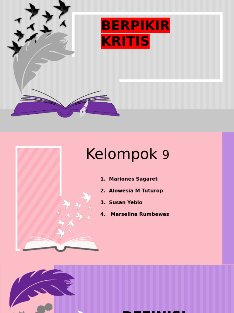 KAPSEL - PPT - KEL 1 - Ketrampilan Berfikir Kritis | PDF
