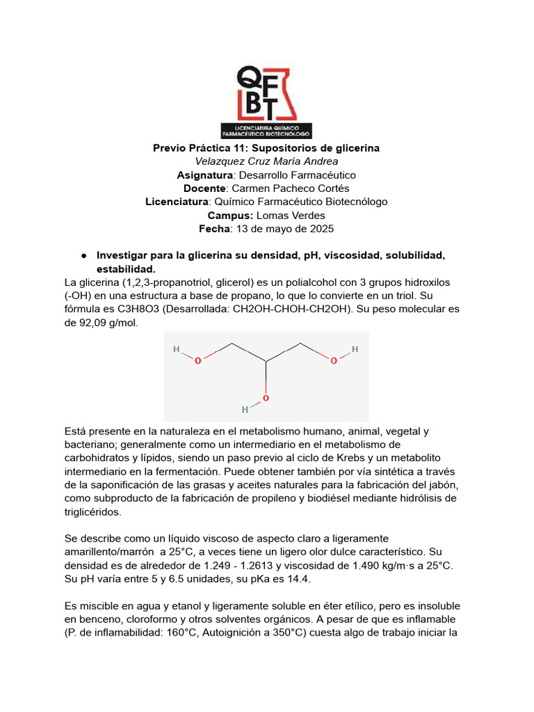 PREVIO P11 DFARMA Supositorios de Glicerina | PDF | Glicerol