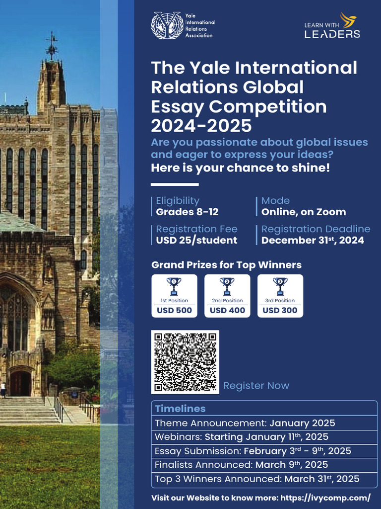 Yale Global Essay Competition 2024-2025 | PDF