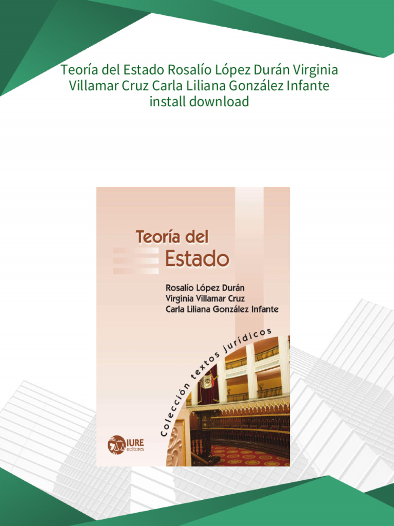 Teoría del Estado de Rosalío López Durán | PDF | Estado (política) | México
