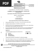2025 CSEC EDPM Exam Marking Scheme | PDF | Typefaces | Information