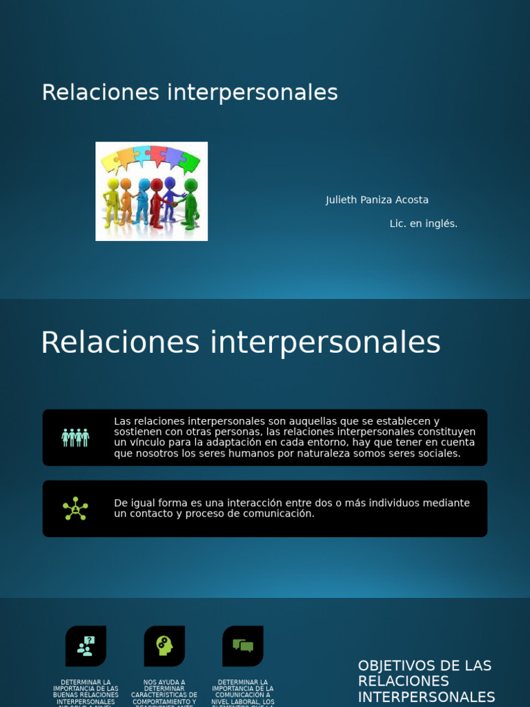 Relaciones Interpersonales | PDF | Relaciones interpersonales ...