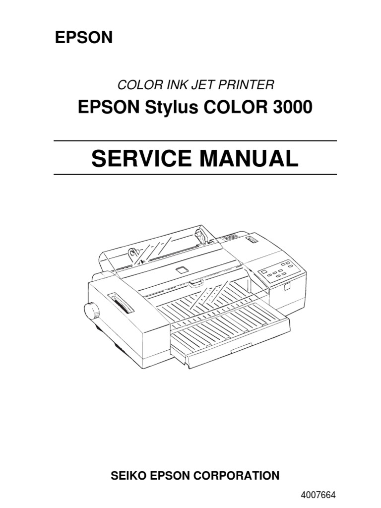 EPSON Stylus Color 3000 SM | PDF | Typefaces | Printer (Computing)