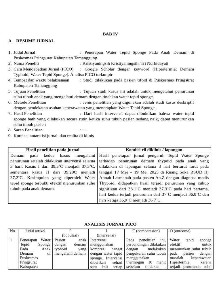 Pico Tws Demam Thypoid | PDF