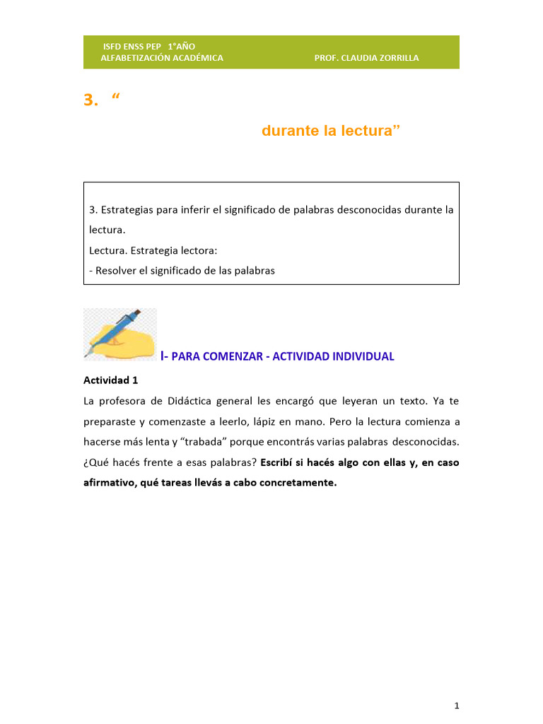 3 - Estrategias para Inferir El Significado de Las Palabras ...