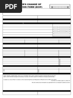 Employer'S Change of Information Form (Ecif) : HQP-PFF-106 (V05, 11/ ...