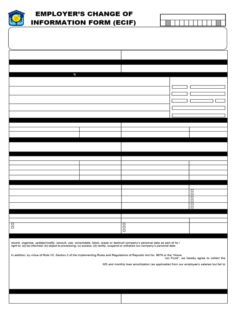 PFF106 EmployersChangeInformationForm V09 | PDF | Business