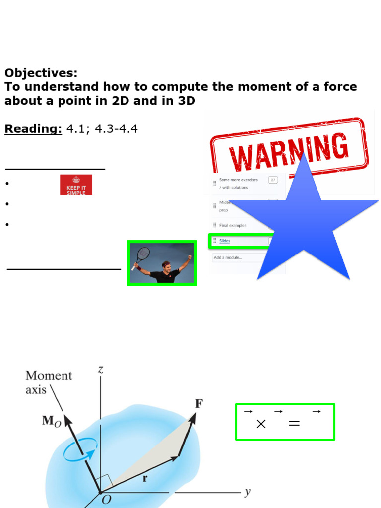 6) Moment of A Force Abour A Point | PDF | All Rights Reserved ...