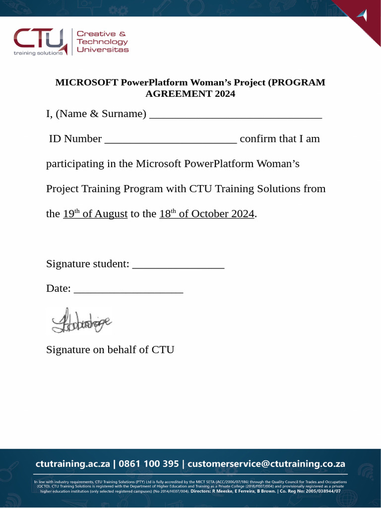 Microsoft PowerPlatform Agreement Letter | PDF