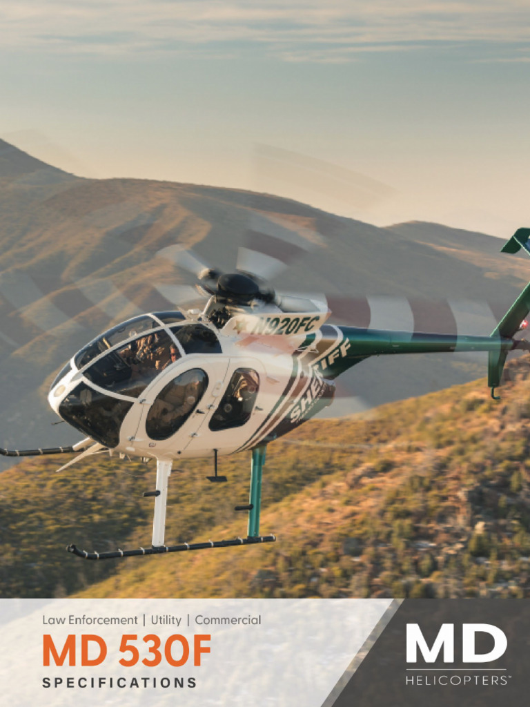 MD 530F Product Spec-2023 | PDF | Helicopter Rotor | Cockpit