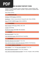 Hotel Guest Incident Report Form | PDF | Law