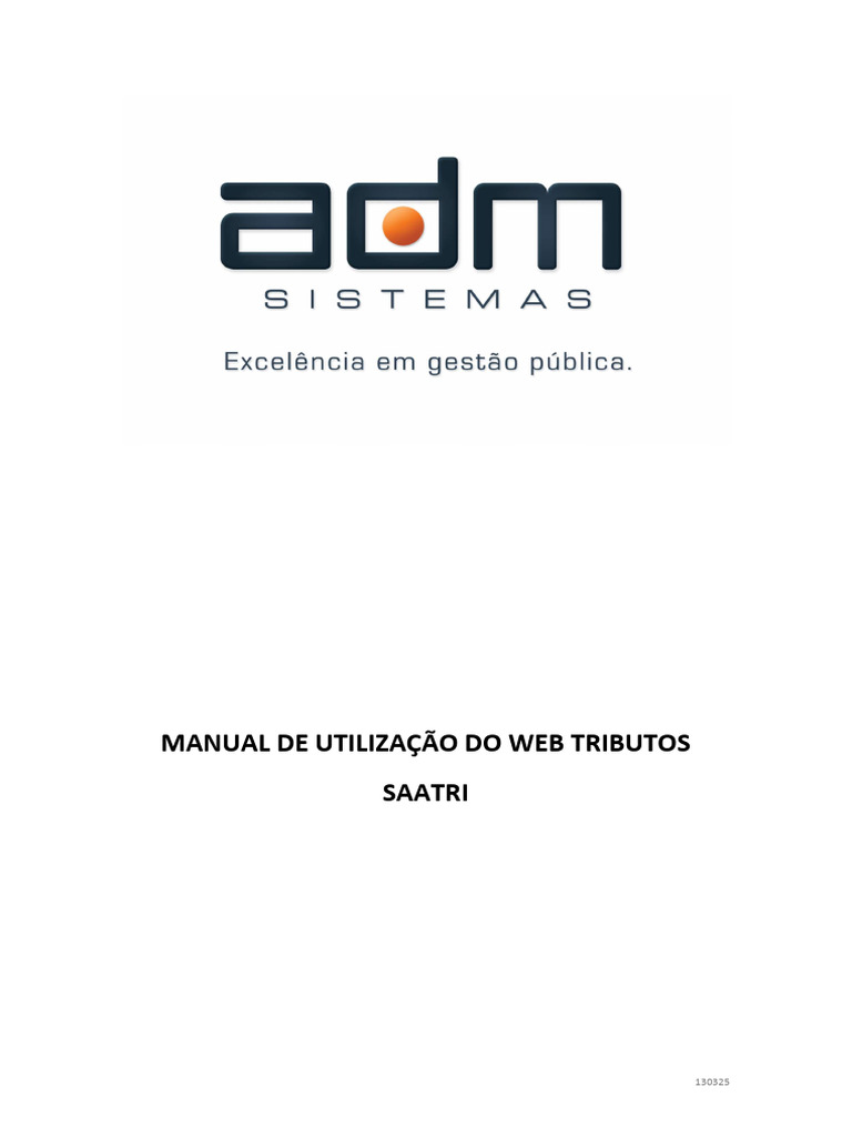 Manual de Utilização Do SAATRI | PDF