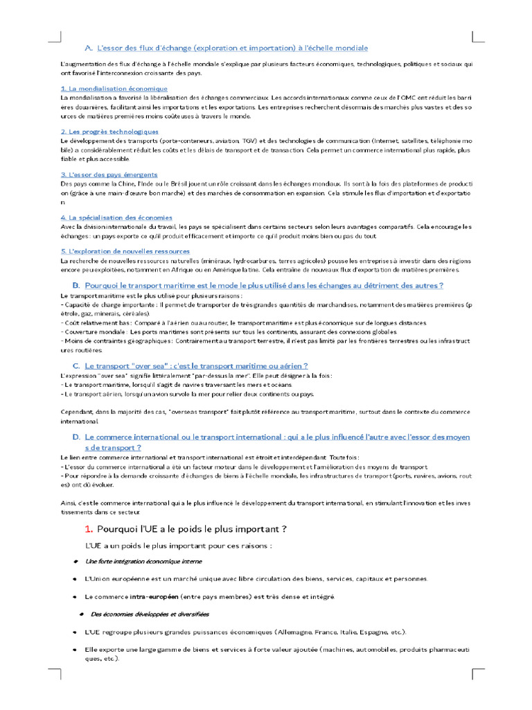 Transport Maritime Et Commerce International Phoenix | PDF