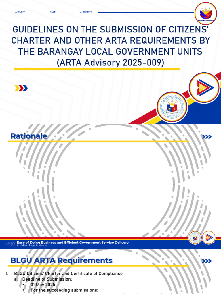 ARTA Guidelines for BLGU Compliance 2025 | PDF | Government