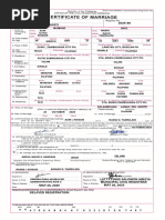 Muncipal Form No. 97 Rewised August 2016 - Certificate of Marriage | PDF
