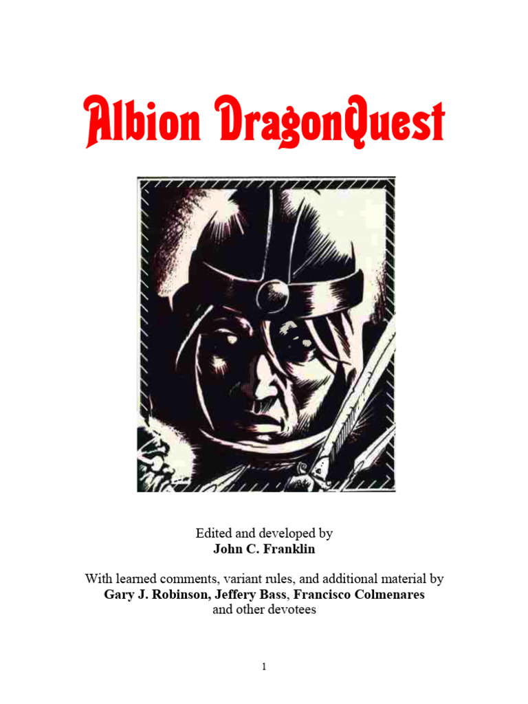 Albion - Dragonquest FINAL | PDF | Dwarf (Dungeons & Dragons)