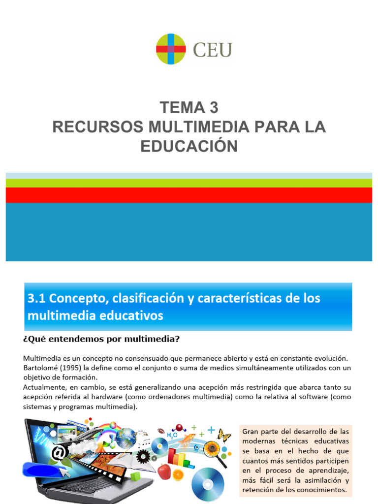 Tema 3 | PDF | Multimedia | Diseño