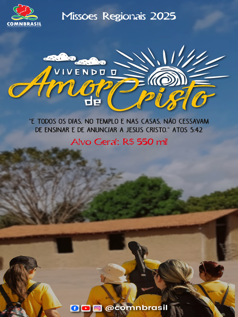 Cartaz Editável - Missões Regionais 2025 | PDF