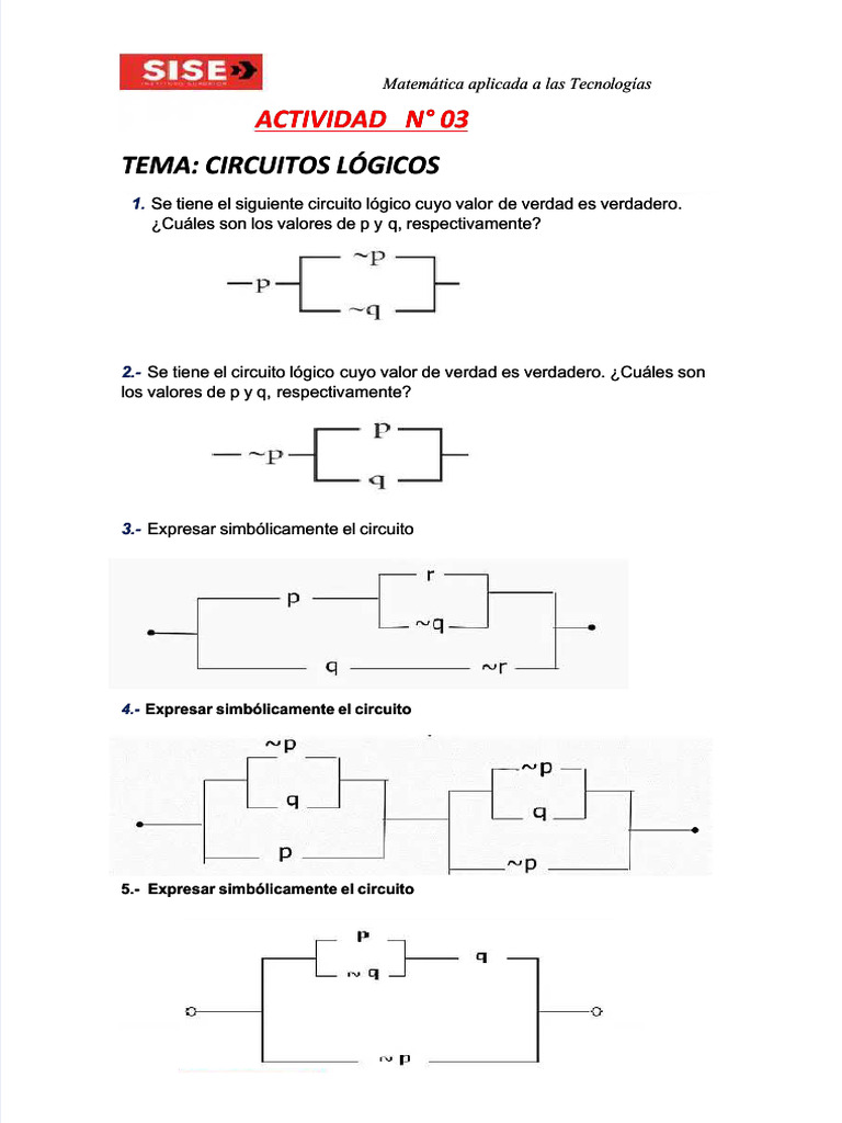 ejercicios-circuitos-logicos 2 | PDF