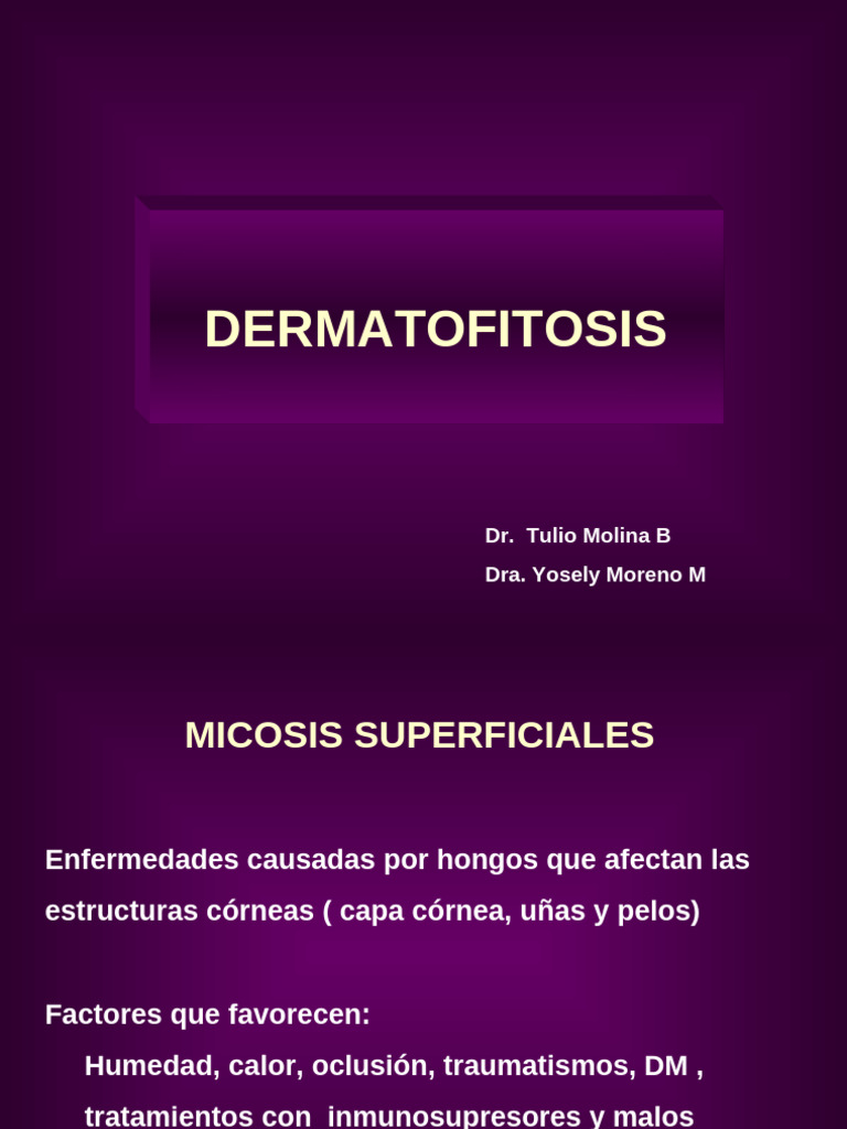 Dermatofitosis | PDF | Micología | Condiciones cutáneas