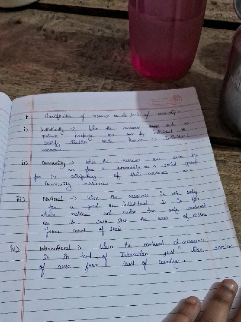 Explain The Classification of Resources | PDF