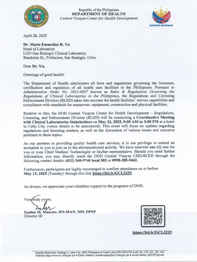 LGU - San Remigio Clinical Laboratory Order | PDF