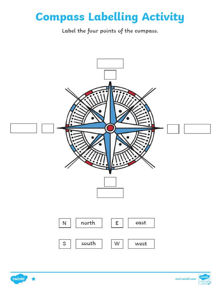T G 763 Compass Labelling Activity - Ver - 2 | PDF