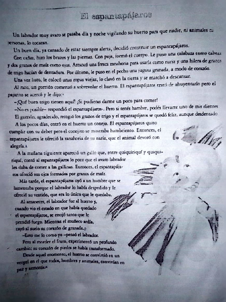 La leyenda del espantapájaros generoso | PDF