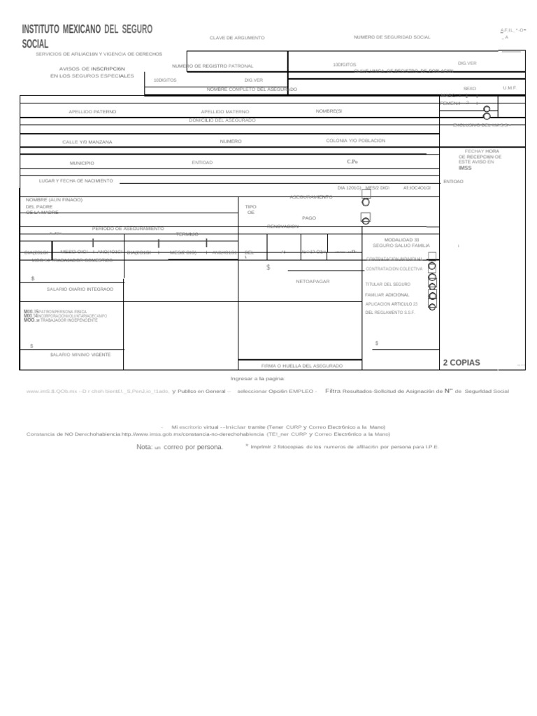 IMSS Afil-05 | PDF