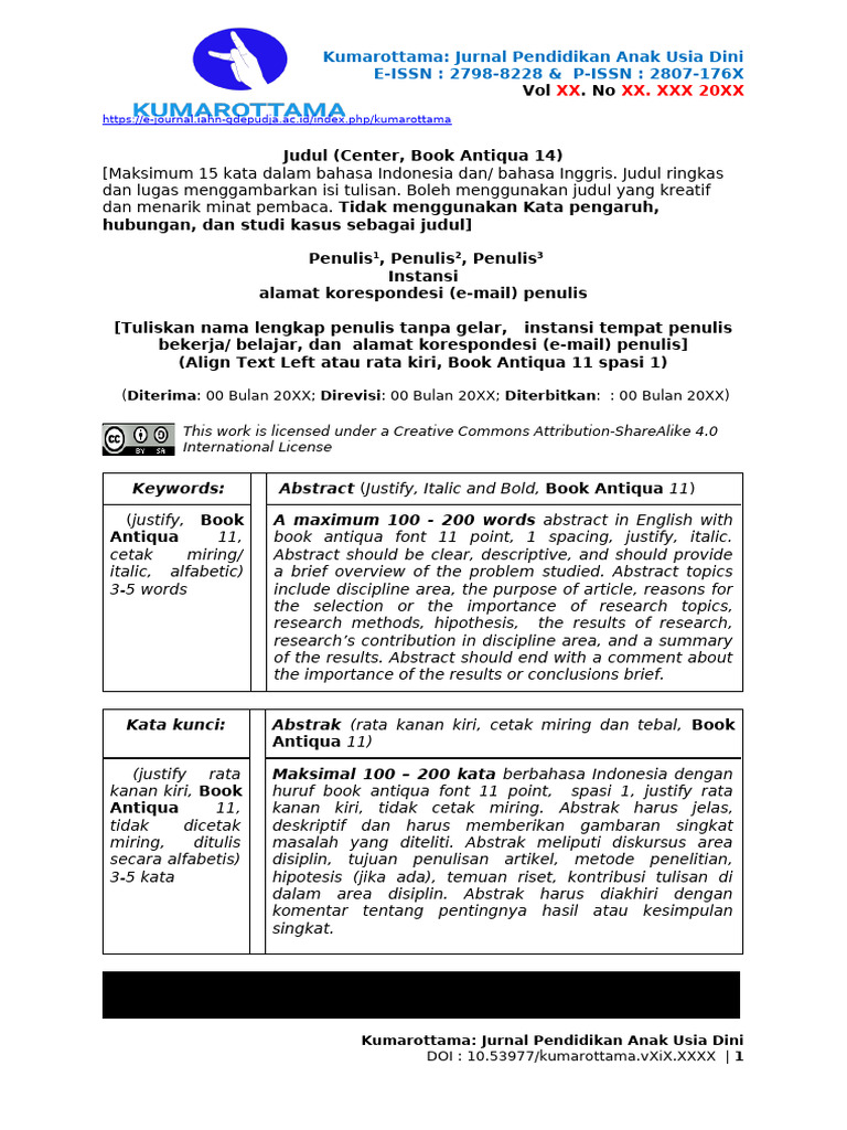 Template Kum 2023 | PDF