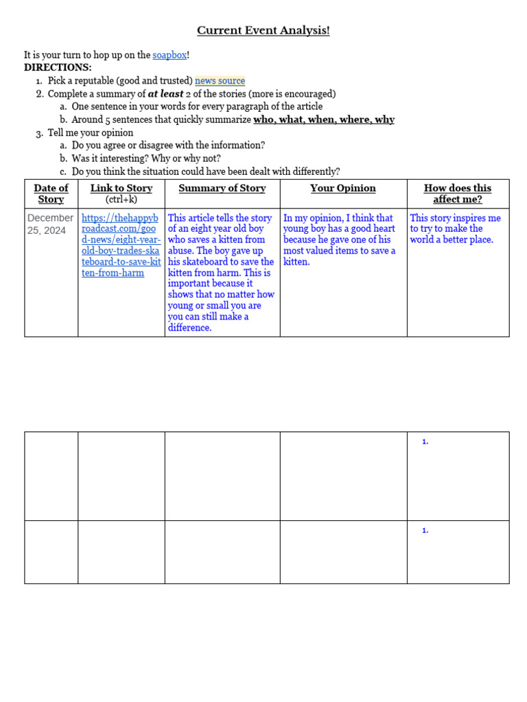 Daya - Current Event Analysis | PDF