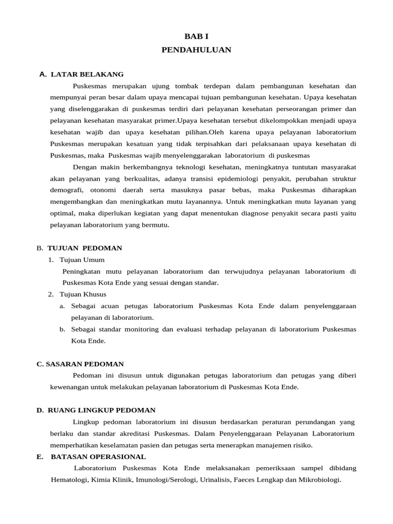 Pedoman Pelayanan Laboratorium 2023 | PDF