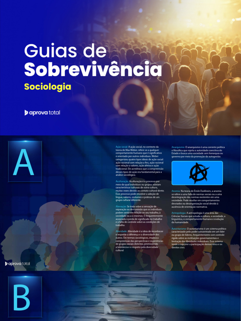 Aprova Guia de Sobrevicencia Sociologia Compressed | PDF | Sociologia | Sociedade