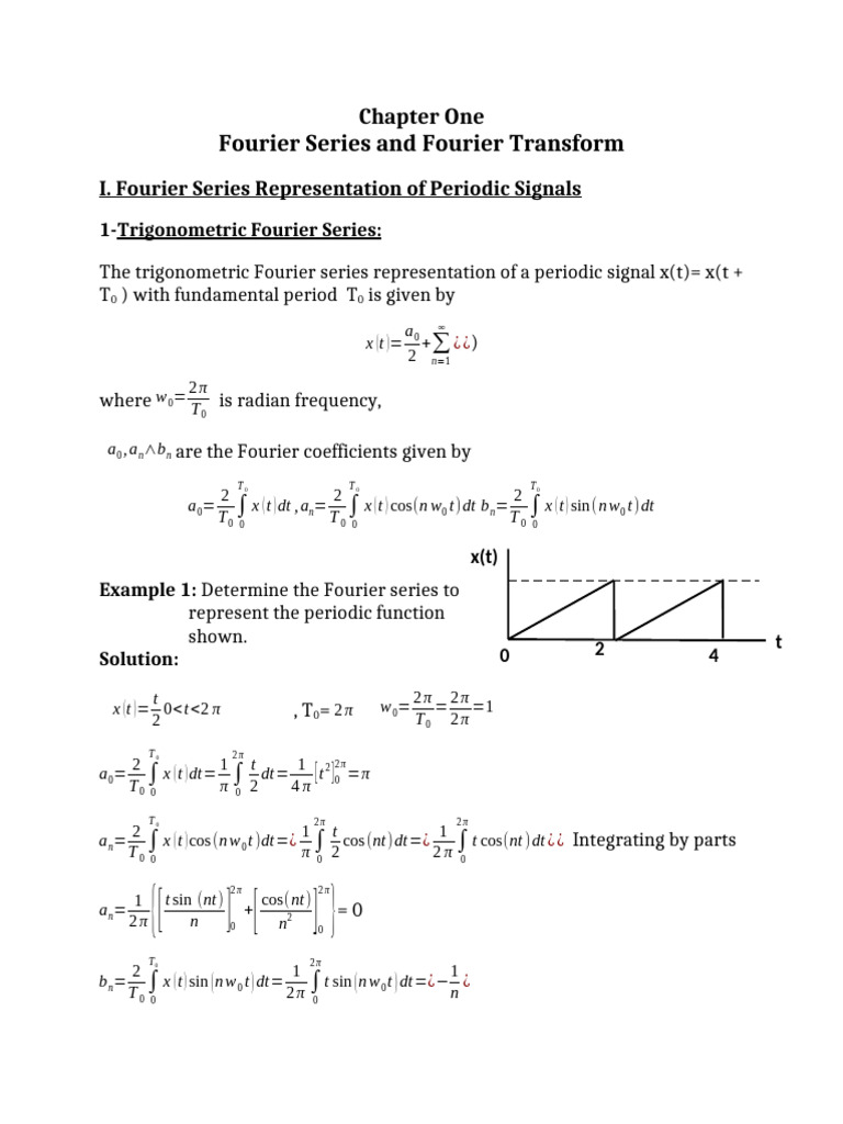 Fourier Series and Fourier Transform | PDF | Fourier Series | Convolution