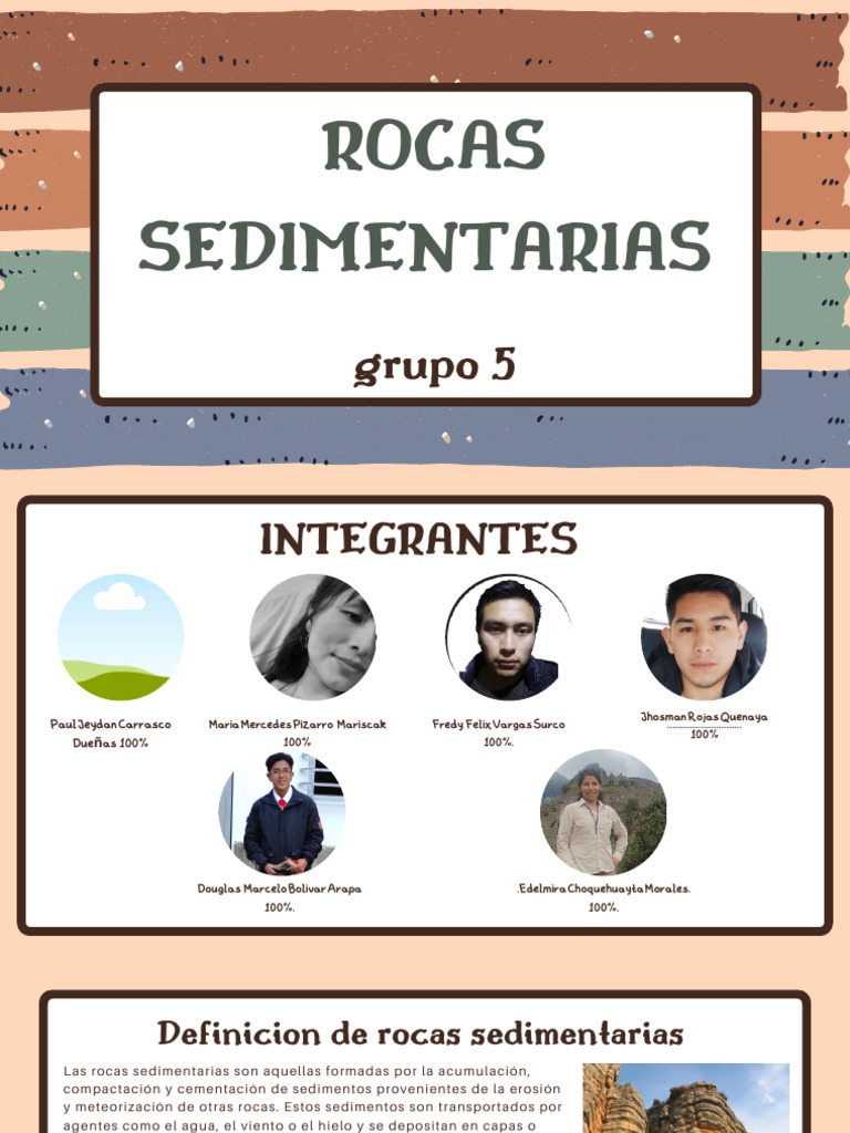 Rocas Sedimentarias | PDF | Roca sedimentaria | Roca (geología)