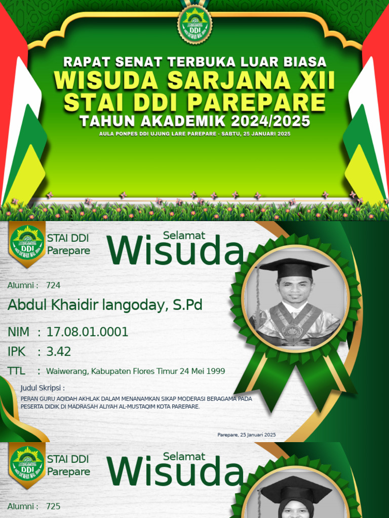 (Buat Banyak 1) Biru & Putih Minimalis Ucapan Selamat Wisuda Cerita ...