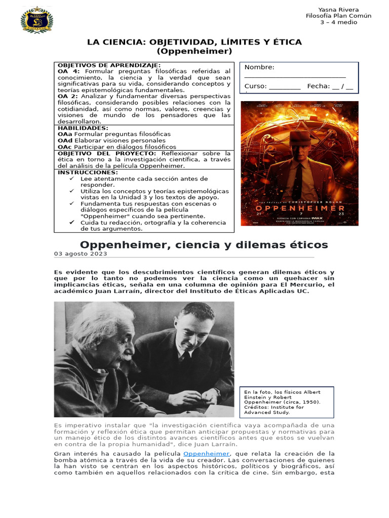 OPPENHEIMER | PDF | Science | Física