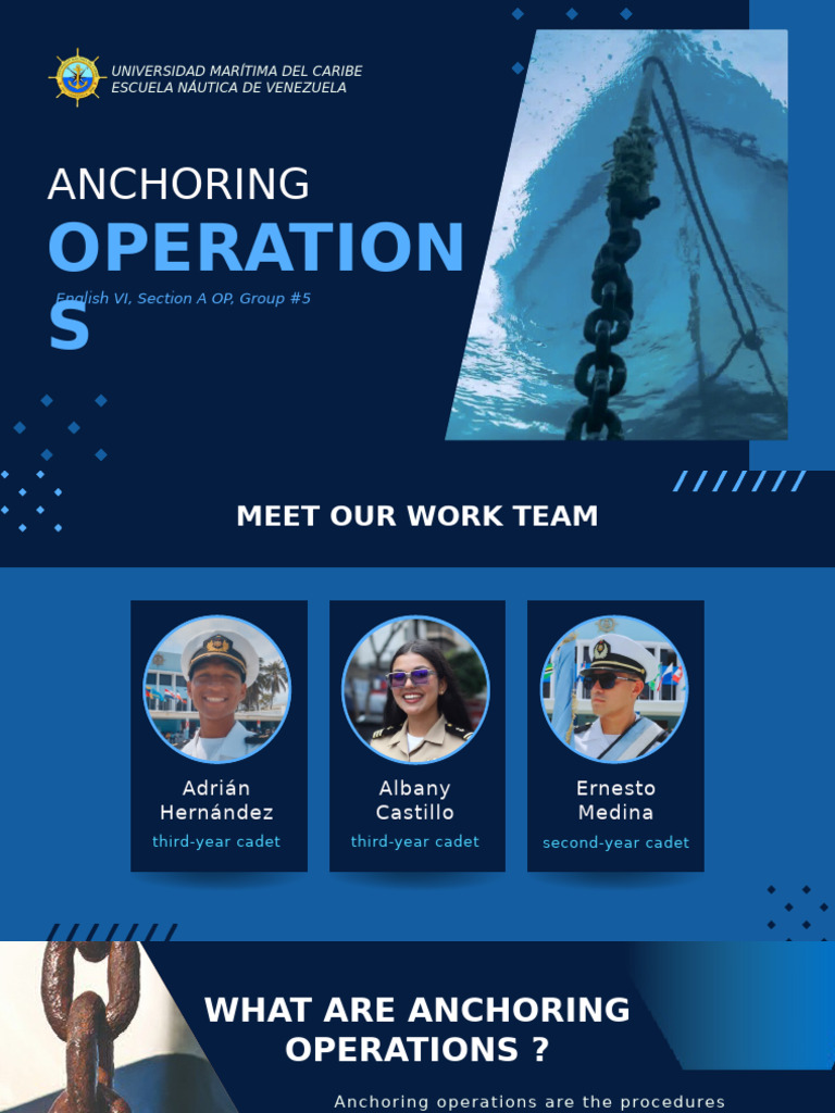 Anchoring Operations | PDF | Anchor | Ships