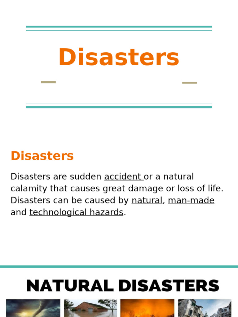 Understanding Disasters: Project Guide | PDF
