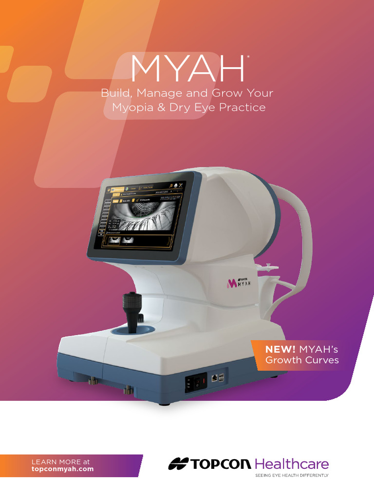 Topcon MYAH User Manual Overview | PDF | Myopia | Cornea