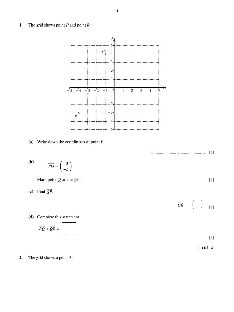 QP - Cartesian Coordinates in Two Dimensions | PDF | Shape | Geometry