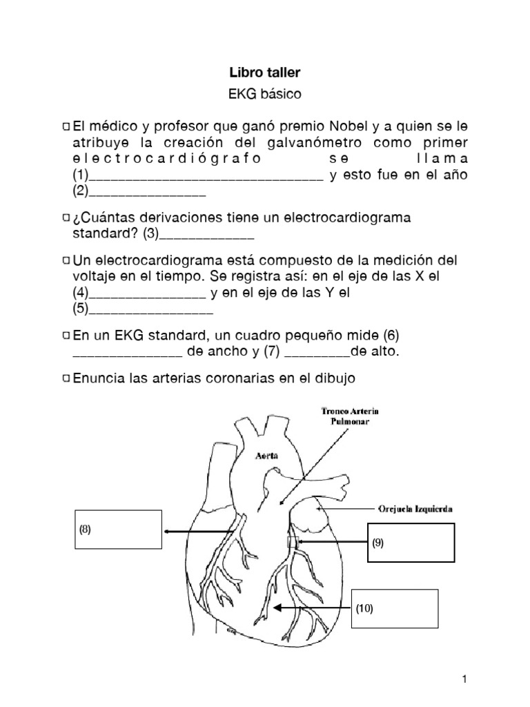Libro Taller Respuestas EKG Básico Al Día 2 | PDF | Corazón | Sistema cardiovascular